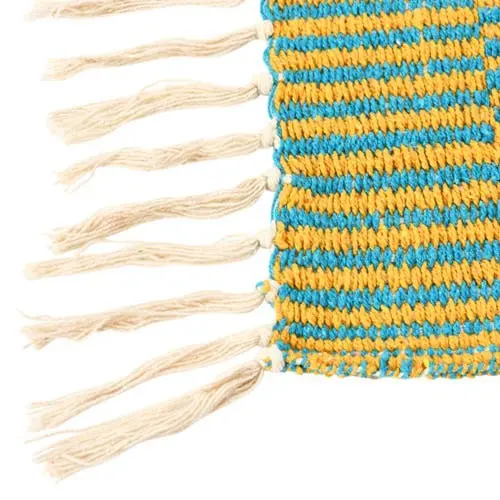 STORIED HOME Soft Woven Reclaimed Cotton Blend Throw