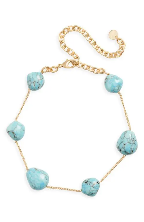 Cult Gaia Andie Faux-turquoise Choker Necklace - Ibiza Turquoise