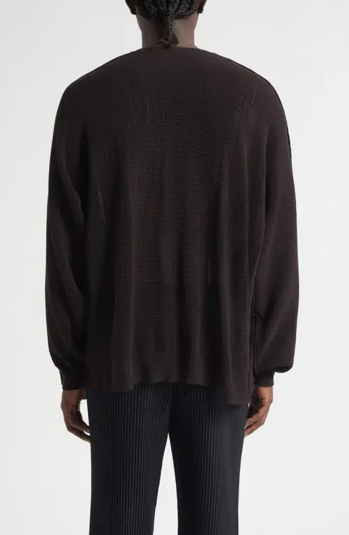Issey Miyake Brush Close-up Crewneck Sweater