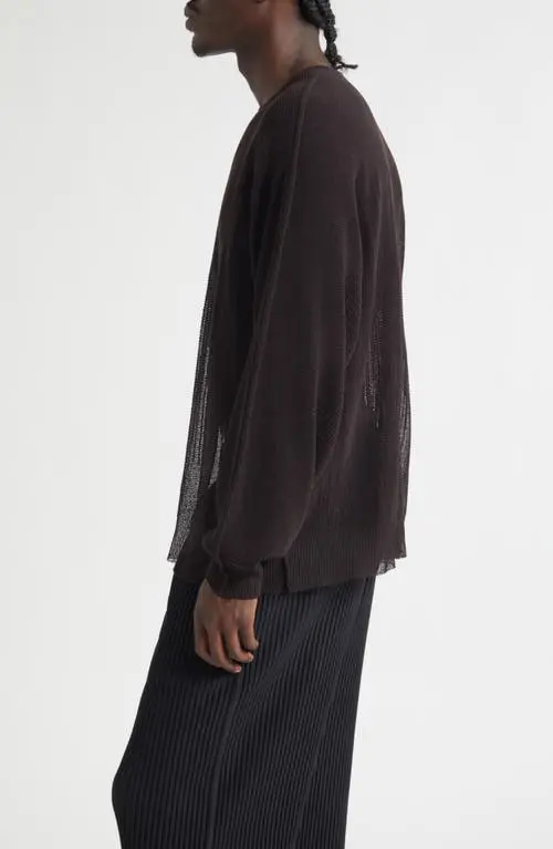 Issey Miyake Brush Close-up Crewneck Sweater