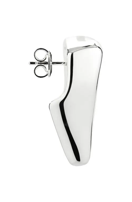 Bottega Veneta Small Prisma Sterling Silver Earrings