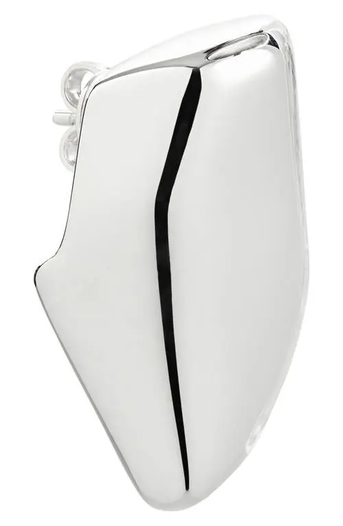 Bottega Veneta Small Prisma Sterling Silver Earrings