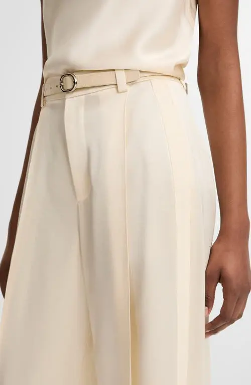 Vince Pleated High-waist Satin Pants