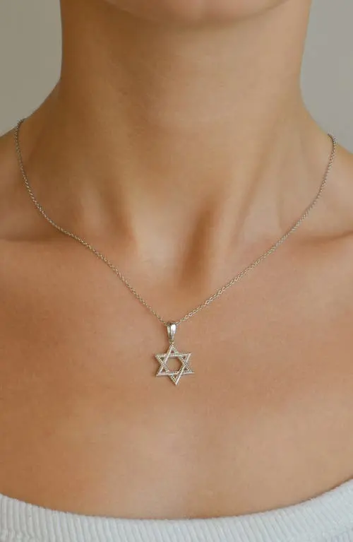 Anzie Dew Drop Star Of David Pendant
