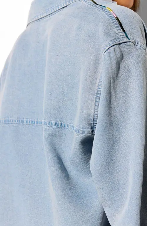 Spiritual Gangster Solstice Chambray Button-up Shirt - Sunbleached Chambray