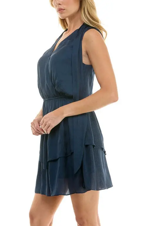 SOCIALITE Sleeveless Surplice Neck Mini Dress