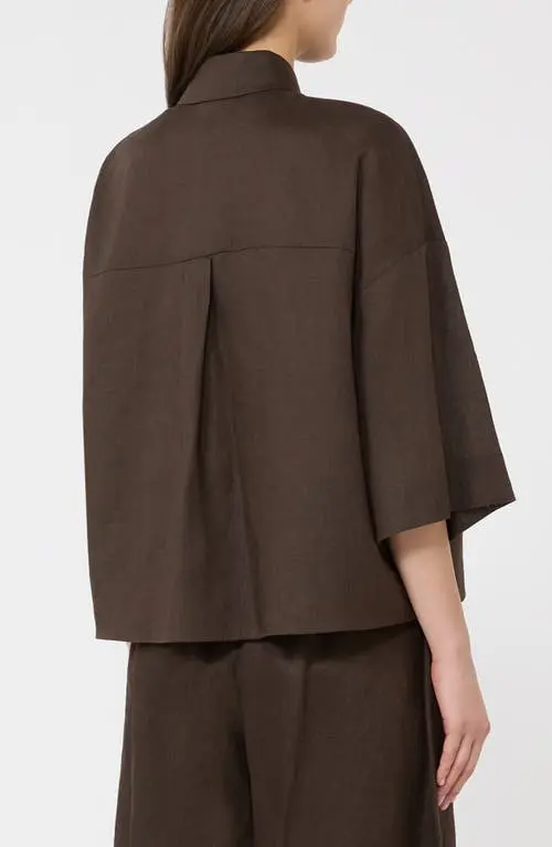 MM BY MAX MARA Linen Boxy Shirt