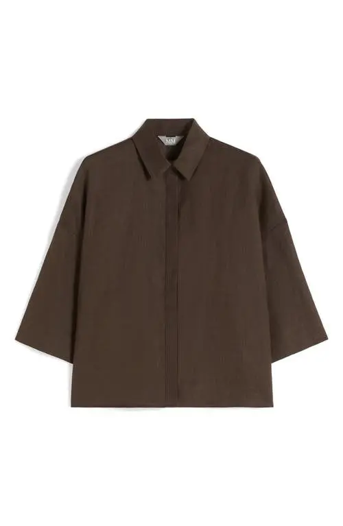 MM BY MAX MARA Linen Boxy Shirt