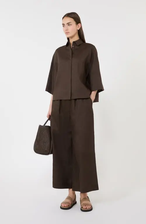 MM BY MAX MARA Linen Boxy Shirt