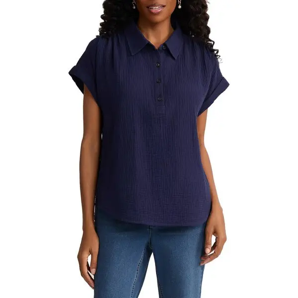 Jones New York Gauze Top