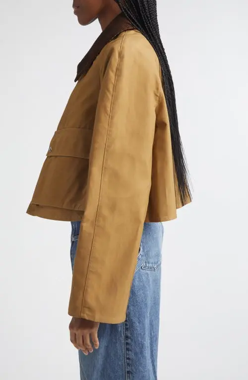 JW Anderson Waxed Cotton Swing Barn Jacket - Biscuit