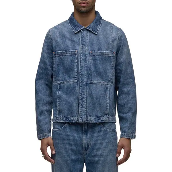Hudson Jeans Indigo-dyed Denim Chore Jacket - Rail