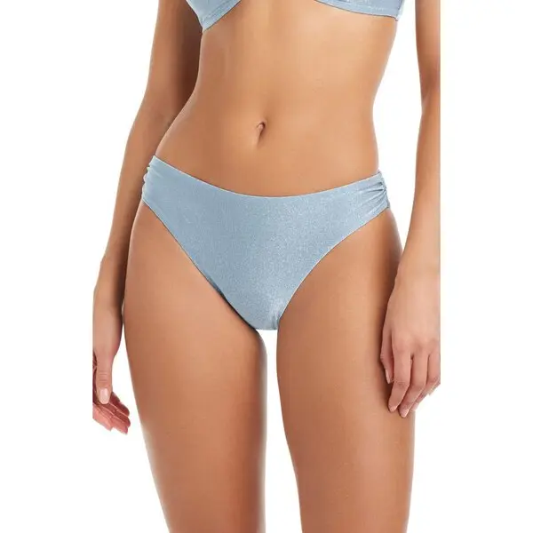 Sanctuary Shirred Hipster Bikini Bottoms - Yachty Blue