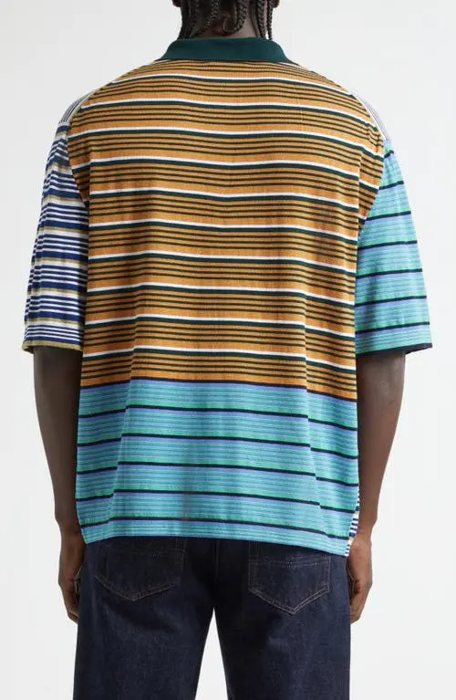 WASTE YARN PROJECT Pico Stripe One Of A Kind Polo