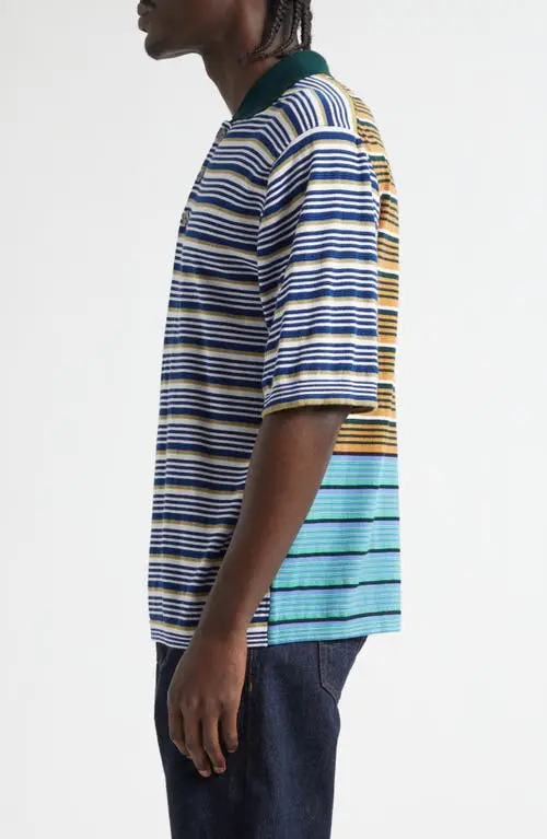 WASTE YARN PROJECT Pico Stripe One Of A Kind Polo