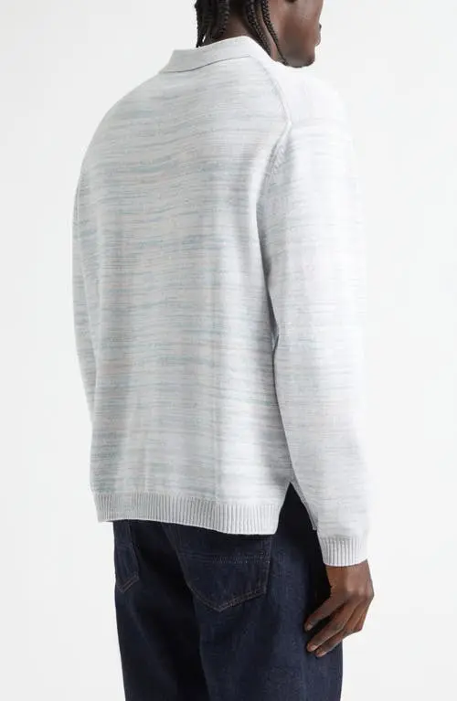 WASTE YARN PROJECT Space Dye One Of A Kind Polo Sweater