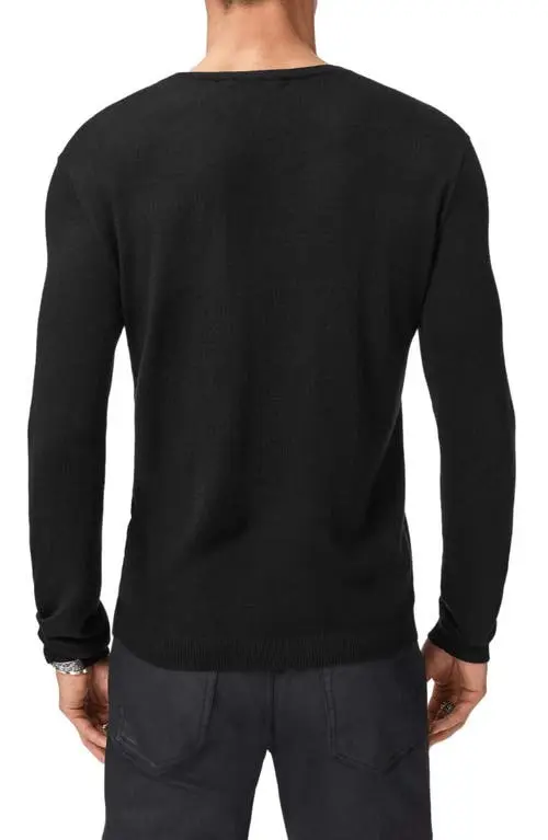 John Varvatos Regular Fit Alpaca & Silk Sweater