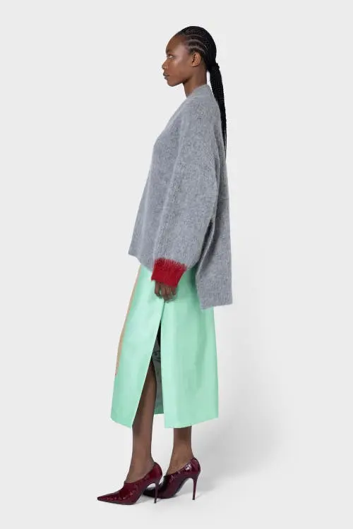 ROKSANDA Tehla V-neck Knitted Sweater - Light Grey