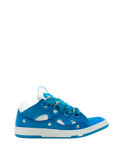 LANVIN Curb Patch Sneakers - Blue