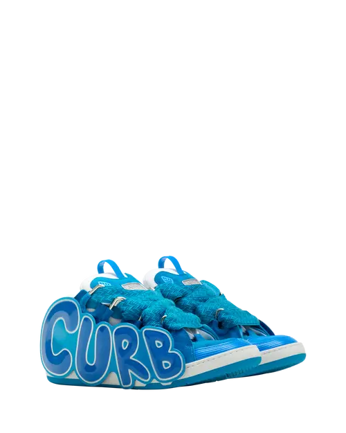 LANVIN Curb Patch Sneakers - Blue