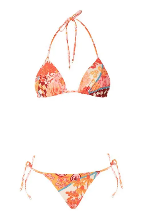 MAAJI Cosmic Tropic Balmy Reversible Bikini Top - Open Pink
