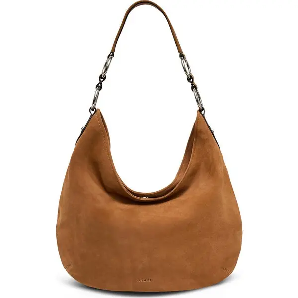 AIMEE Roma Hobo Bag - Latte Suede
