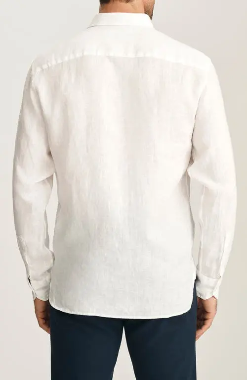 34 Heritage Linen Button-up Shirt - White