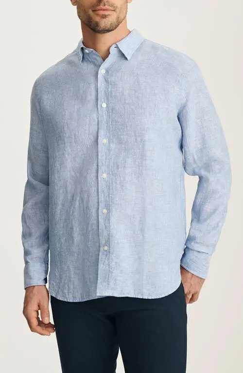 34 Heritage Linen Button-up Shirt - Dark Blue