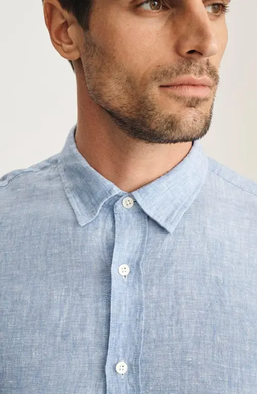 34 Heritage Linen Button-up Shirt - Dark Blue