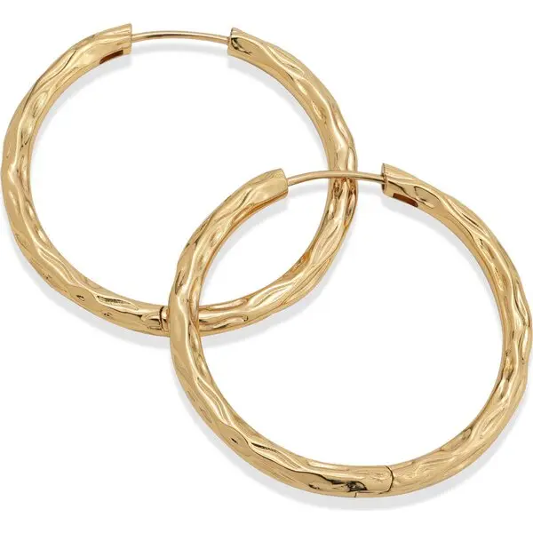 RETRO CHIC Grove Hoop Earrings - Gold