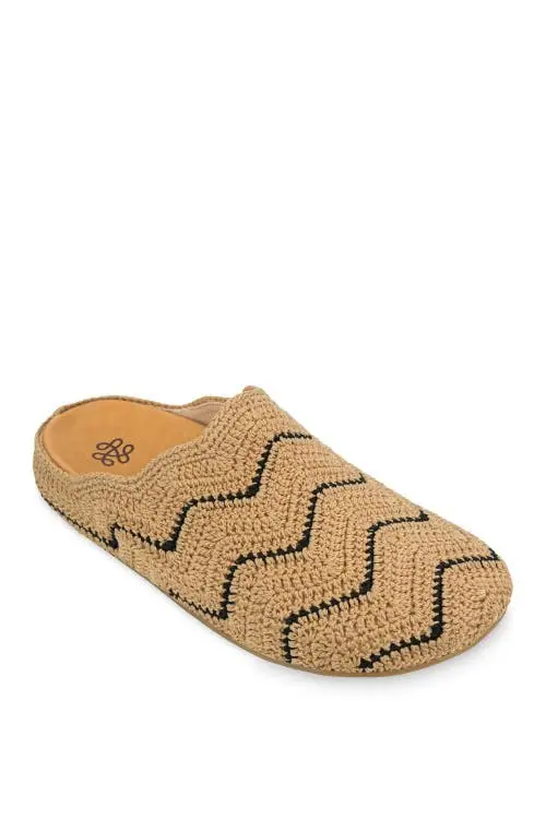 THE SAK Bolinas Crochet Ripple Clogs - Bamboo/black Ripple