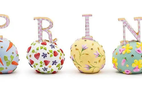 MACKENZIE-CHILDS Patience Brewster Spring Letters