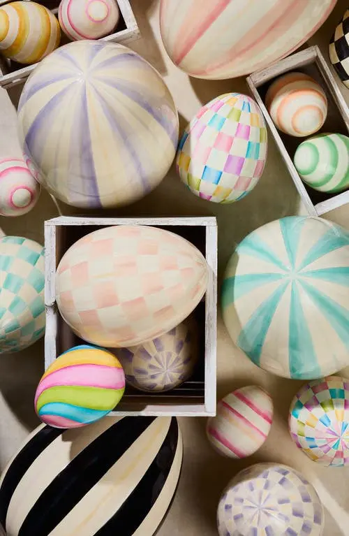 MACKENZIE-CHILDS Courtly Stripe Medium Egg