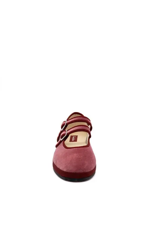GONDOLINA SHOES Petal Double Strap Mary Jane Flats
