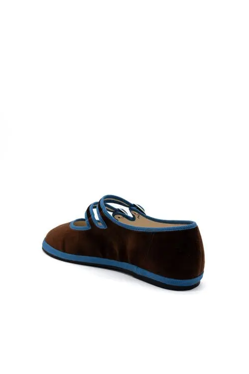 GONDOLINA SHOES Pugni Double Strap Mary Jane Flats