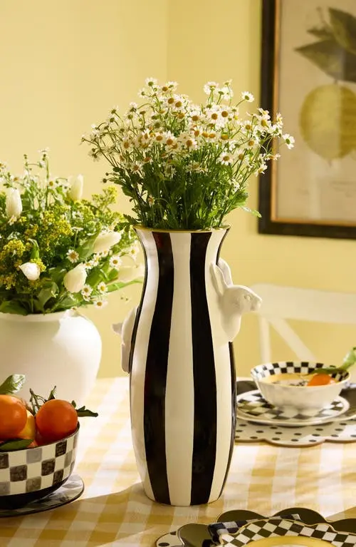 MACKENZIE-CHILDS Courtly Rabbit Vase