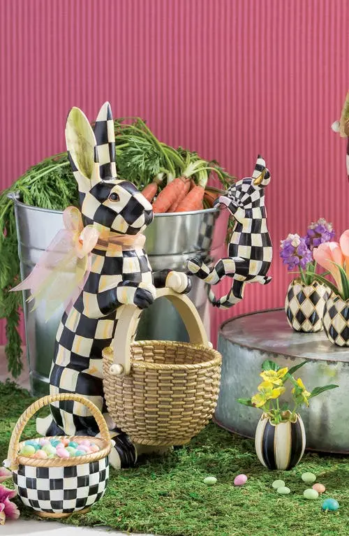 MACKENZIE-CHILDS Courtly Check Small Basket