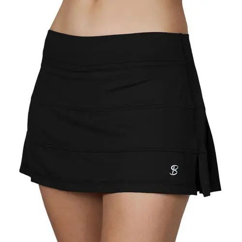 SOFIBELLA 13in Tennis Skirt - Black