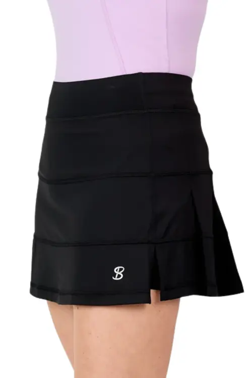 SOFIBELLA 13in Tennis Skirt - Black