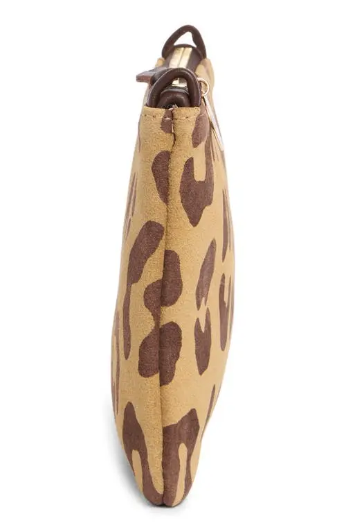 Clare V. Pablo Suede Feline Print Clutch