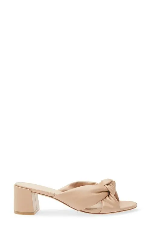 STUART WEITZMAN Soplaya Block Heel Slides - Adobe