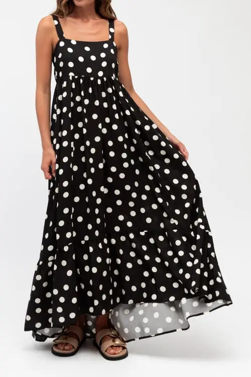 STUDIBAKER HAWK Spoty Maxi Dress
