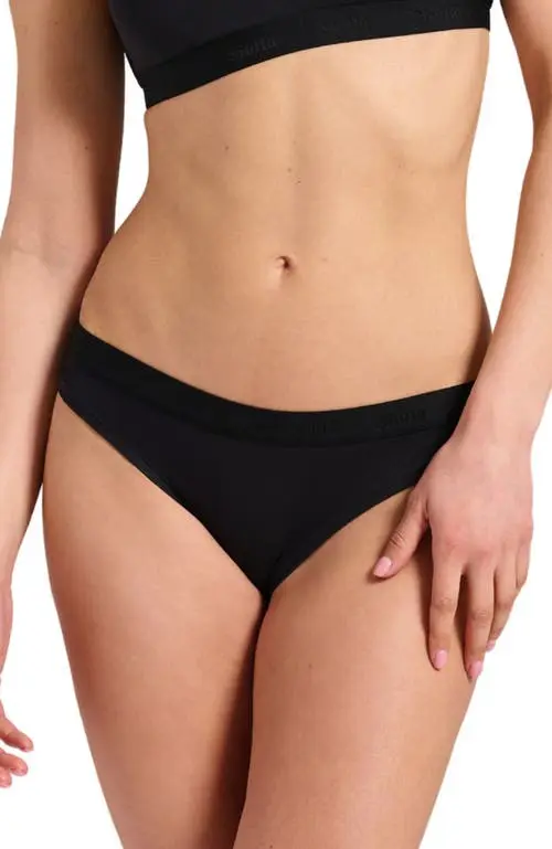 SIELLA Organic Cotton Bikini Bottom - Black