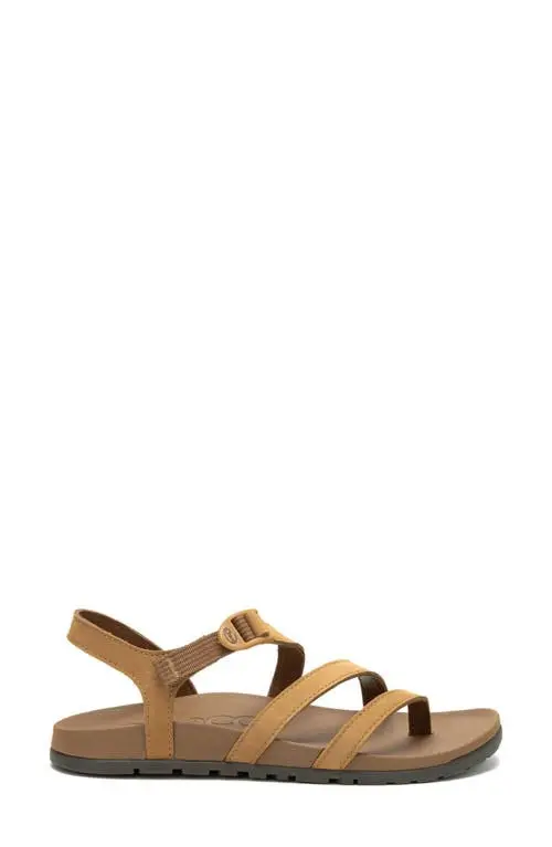CHACO Lowdown Leather Sandal - Bone Brown