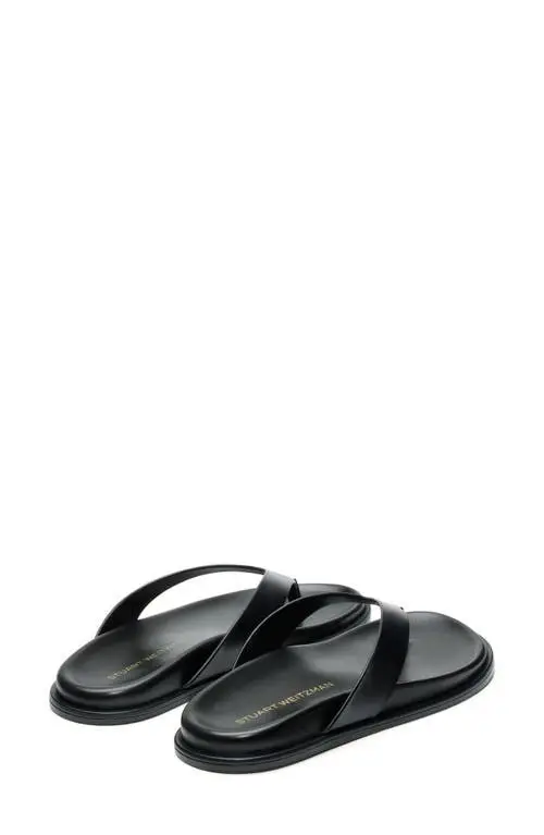 STUART WEITZMAN Leather Flip-flops - Black
