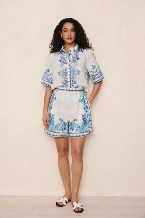 RAISHMA Printed Cotton Shirt