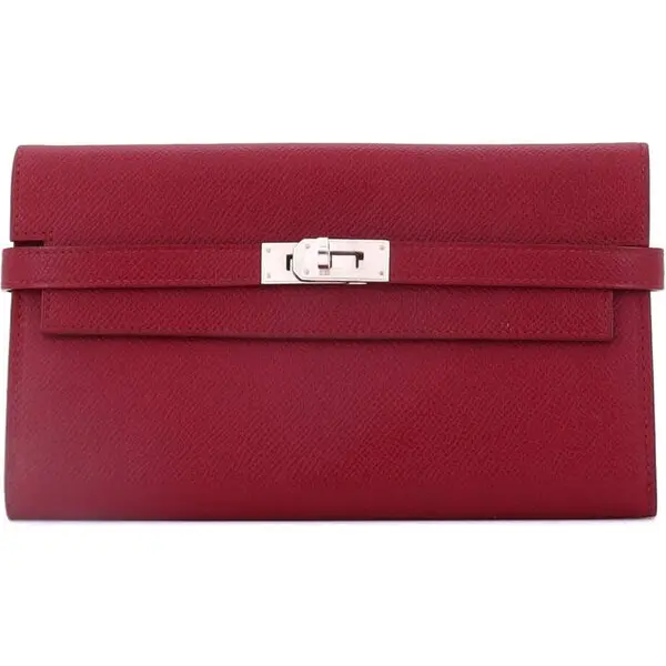 Hermès Kelly Wallet Epsom Long - Rubis