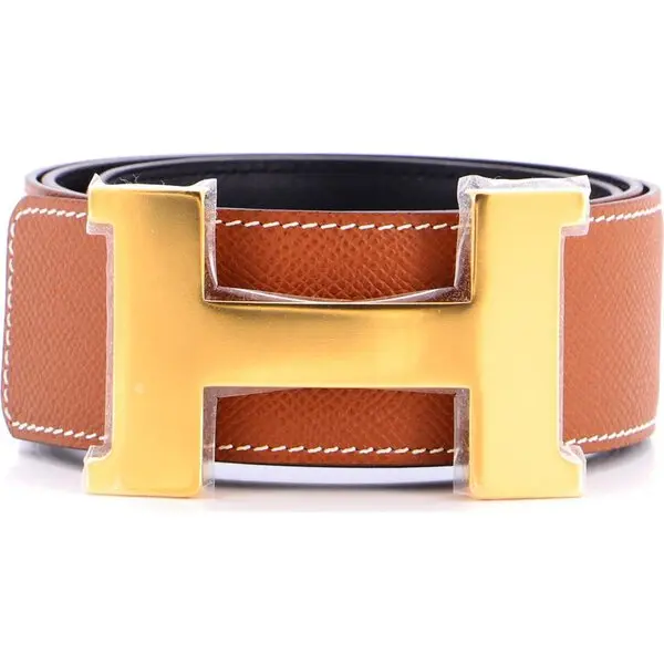 Hermès Constance Reversible Belt Leather Wide - Brown