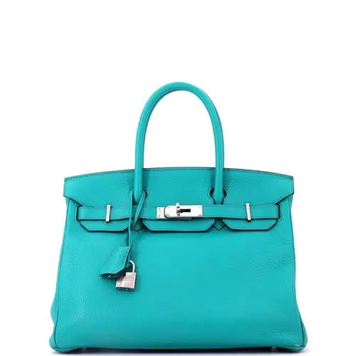 Hermès Birkin Handbag Clemence With Palladium Hardware 30