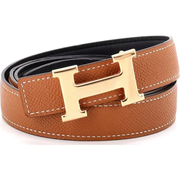 Hermès Constance Reversible Belt Leather Thin - Brown